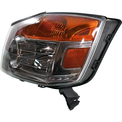 HDOZTOJI Headlight Halogen Bulb Left Side Clear Lens W/Bulb Headlamp for Nissan for Armada LE 08-09 & SE 08-10 & Platinum 10-15 & SL/SV 11-15 & Base 12-15 13440261 NI2502175