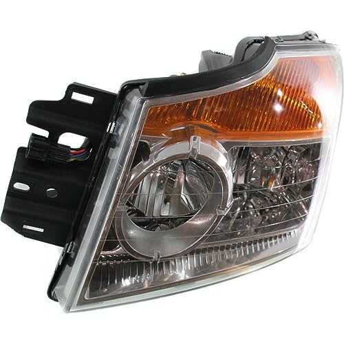 HDOZTOJI Headlight Halogen Bulb Left Side Clear Lens W/Bulb Headlamp for Nissan for Armada LE 08-09 & SE 08-10 & Platinum 10-15 & SL/SV 11-15 & Base 12-15 13440261 NI2502175