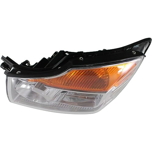 HDOZTOJI Headlight Halogen Bulb Left Side Clear Lens W/Bulb Headlamp for Nissan for Armada LE 08-09 & SE 08-10 & Platinum 10-15 & SL/SV 11-15 & Base 12-15 13440261 NI2502175