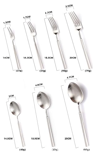 Unique Silverware Set 8/10 Stainless Steel Flatware Gold Cutlery Tableware Utensil Set Knives Forks Spoons,Mirror Polished Dinnerware Sets for Party Kitchen Small business 24-piece for 6