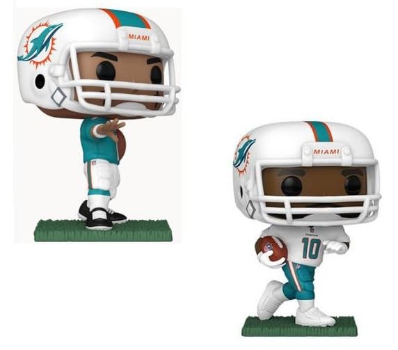 Tyreek Hill/Tua Tagovailoa (Miami Dolphins) NFL Funko Pop! Combo (2)