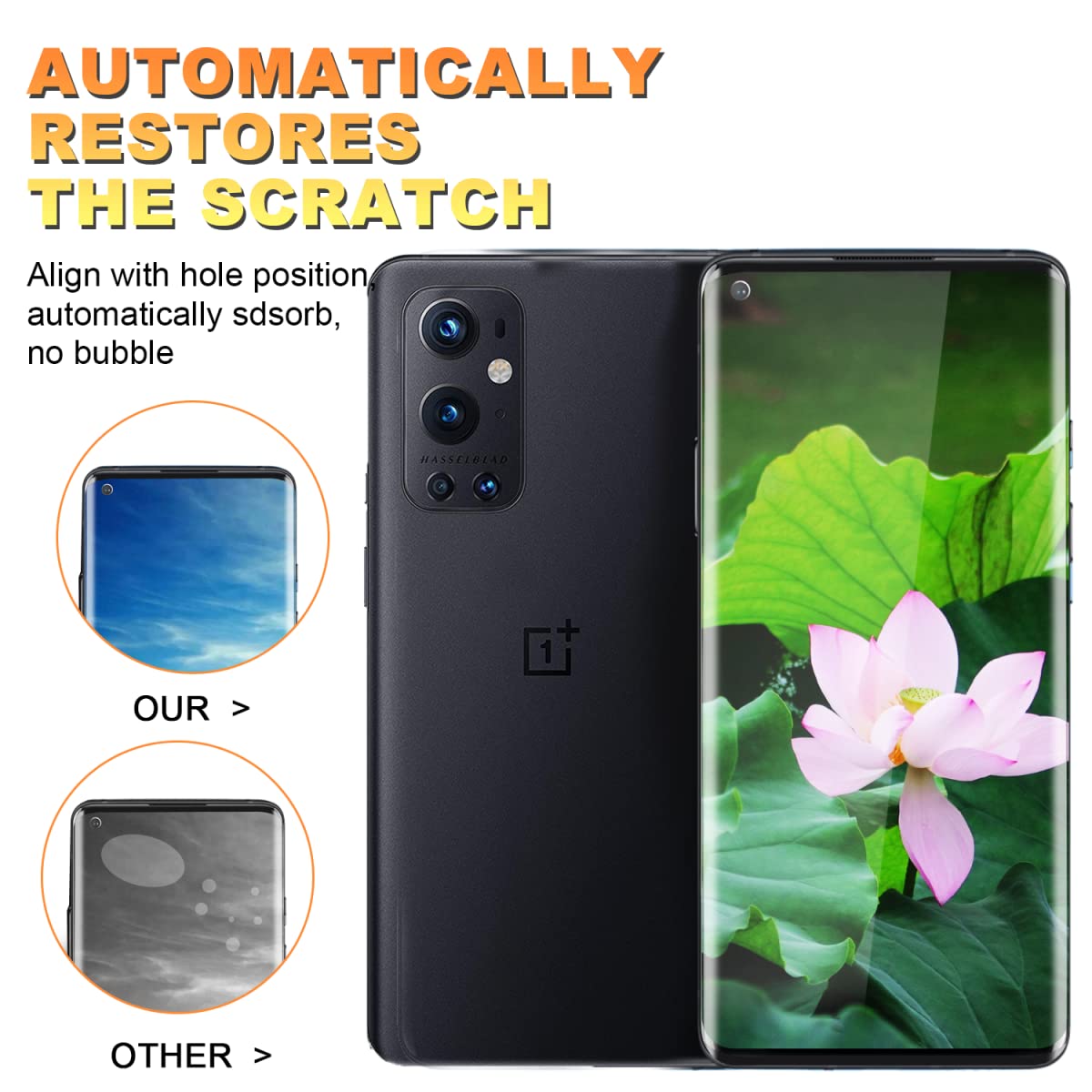 KZLVN 2+2 Compatible OnePlus 10 Pro Screen Protectors + Camera Lens Protectors, 3D HD Accuracy Full Clarity Coverage Premium 9H Tempered Glass, Anti-Scratch, Anti Bubble 3D Touch Film