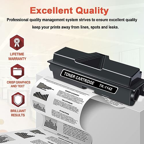 Shribbery TK-1142 TK1142 Black Toner Cartridge, 1T02ML0US0 High Capacity Toner Cartridge,Compatible Replacement for M2035DN M2535DN FS-1035MFP FS-1135MFP Printer.(1 Pack/Black)