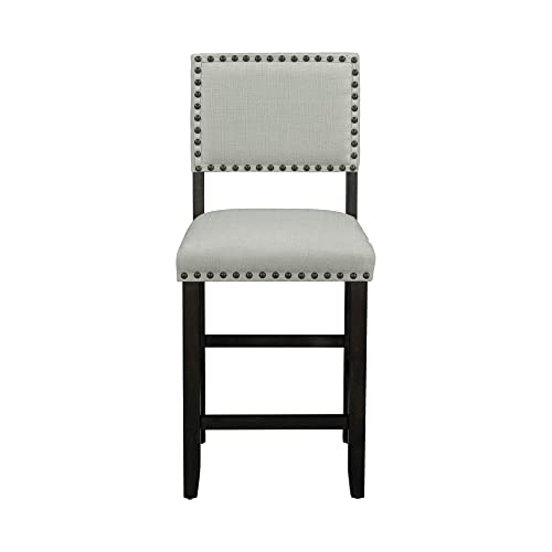 WOZNLA 6-Piece Counter Height Dining Table Set - Rectangular Table with Convenient Shelf, 4 Comfortable Chairs, and Stylish Bench for Dining Room and Kitchen Furniture