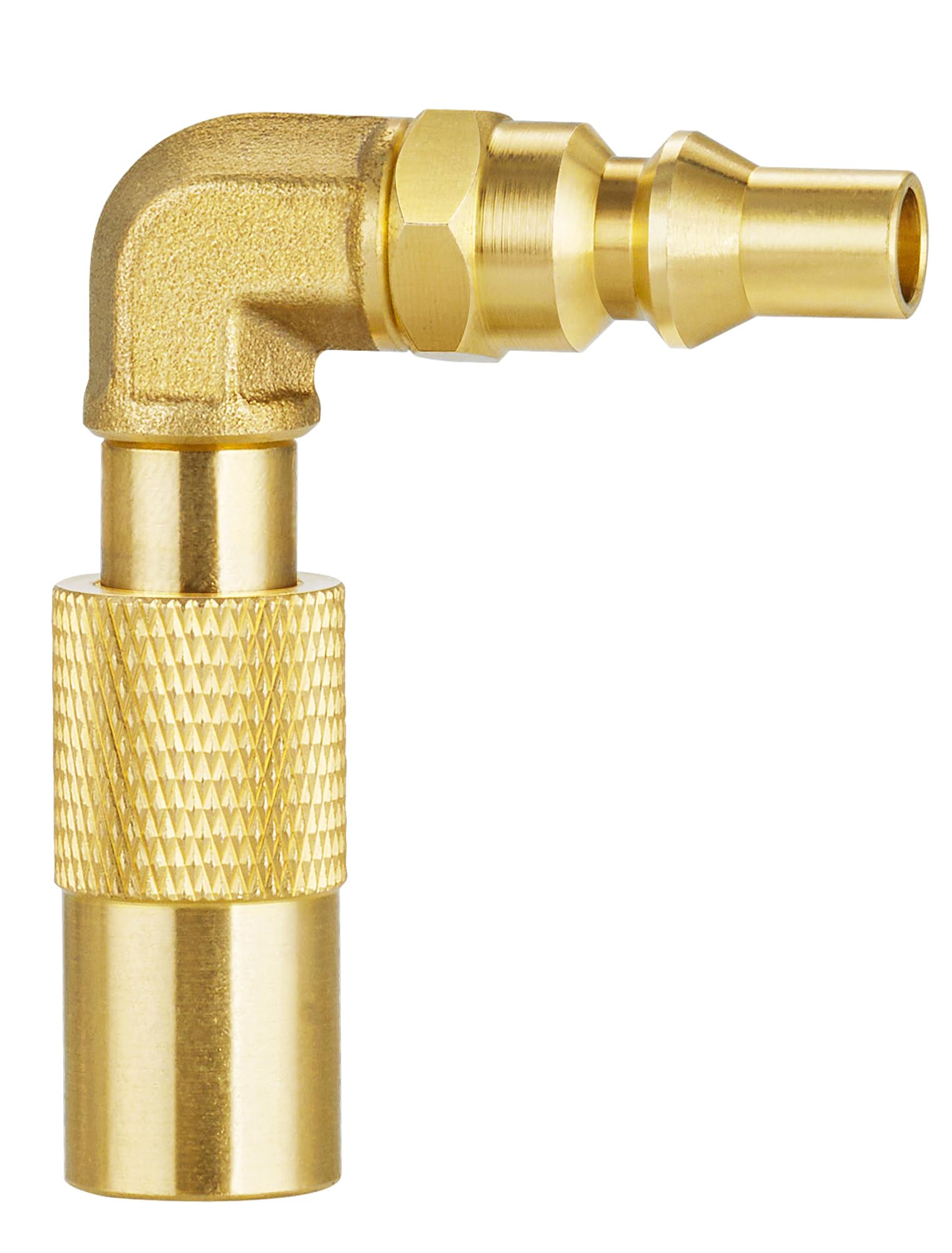 SARDVISA Portable 1/4 Inch RV Quick Connect Fitting, Brass 90 Degree Elbow Propane Conversion Adapter for Blackstone Tabletop Grill - 17 Inch and 22 Inch Portable Gas Griddle