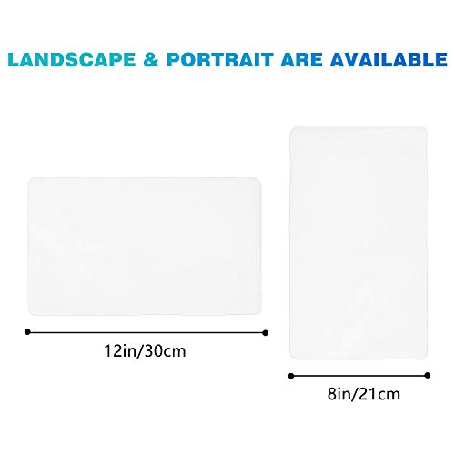 Whiteboard Magnetic Dry Erase Board Self Adhesive for Any Smooth Surface with New Stain Resistant Technology,Home Kitchen Fridge Shopping List and Office Notice Board (12β X 8β)