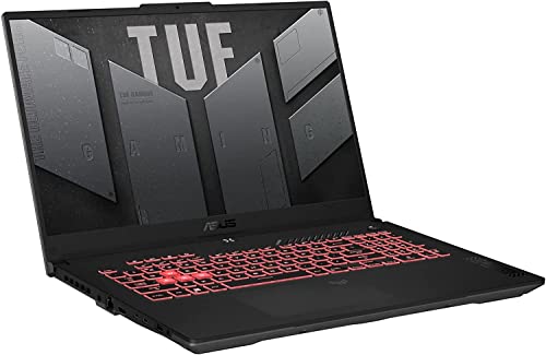 ASUS TUF Gaming A17 Gaming & Entertainment Laptop (AMD Ryzen 7 7735HS 8-Core, 32GB DDR5 4800MHz RAM, 1TB PCIe SSD, GeForce RTX 4050, 17.3" 144Hz Full HD (1920x1080), Win 11 Home) with USB-C Dock