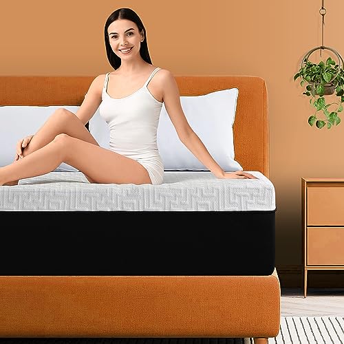 12 inch Queen Mattress, Motion Isolating Mattress in a Box, Medium Firm, CertiPUR-US Certified, 5 Layer Memory Foam System Supportive & Pain Relief-365 Nights Trail