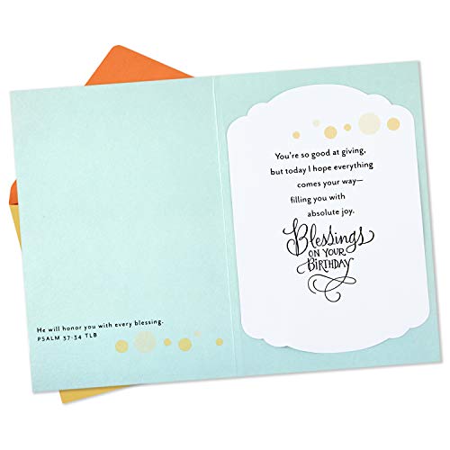Hallmark DaySpring Religious Birthday Card (Blessings On Your Birthday)