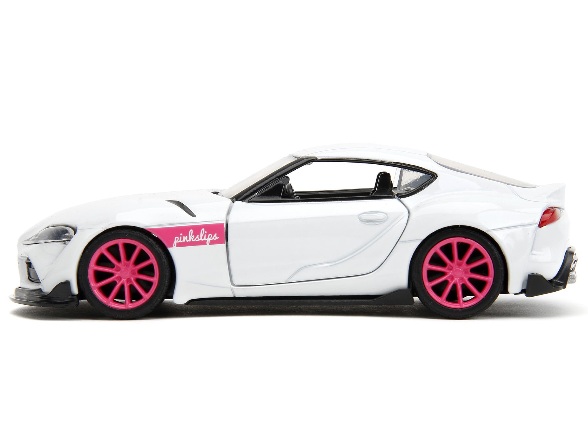 2020 Supra White Metallic with Pink Wheels Pink Slips Series 1/32 Diecast Model Car by Jada 34664