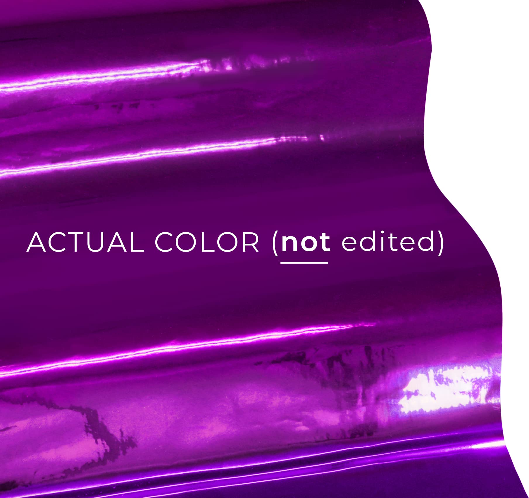 VViViD Chrome Gloss DECO65 Craft Vinyl 2 Rolls of 7ft x 11.8" (Purple + Silver) - M0