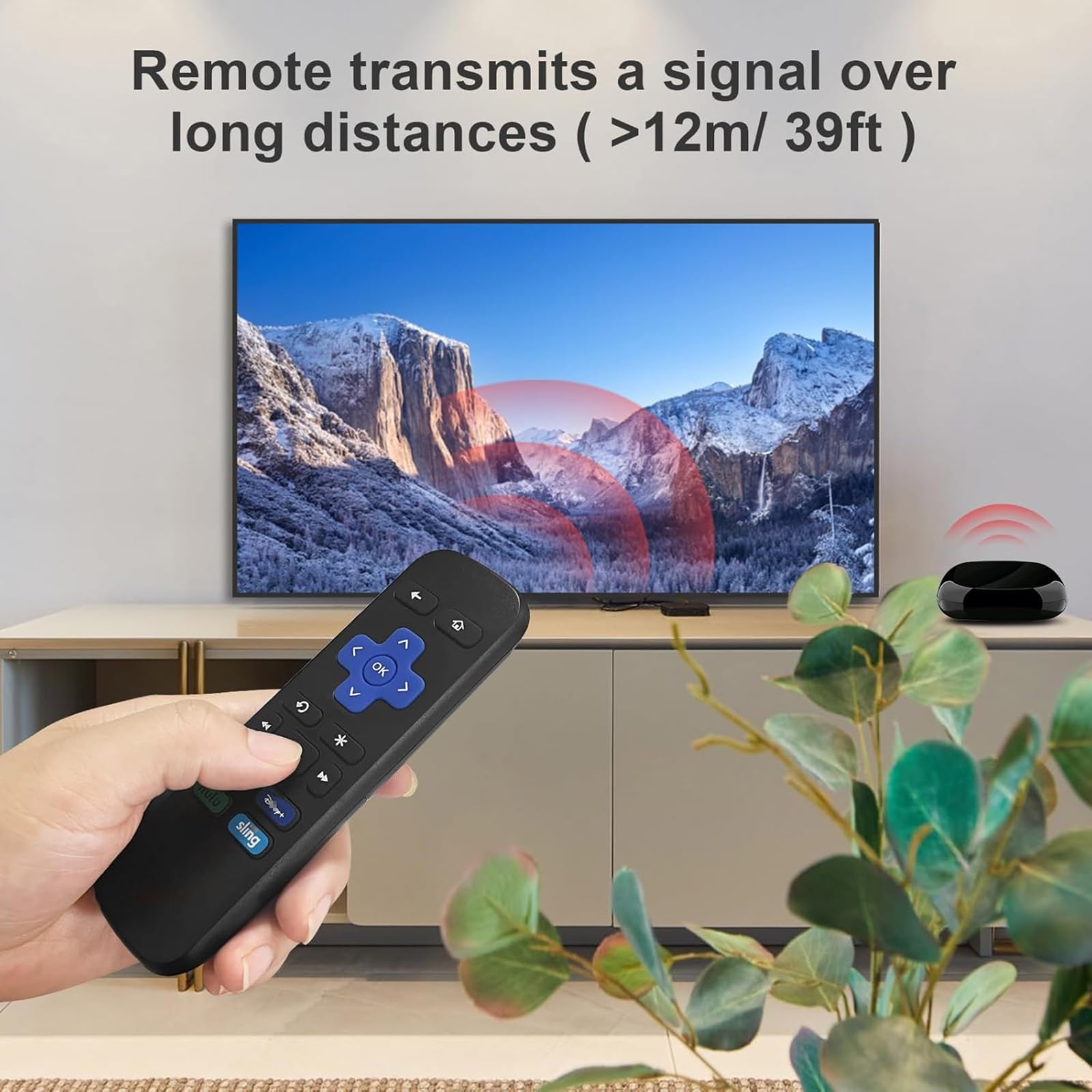 2 Pcs Replacement Remote Control Compatible for Roku Premlere, for Roku Box,for Roku Express,for Roku HD/XD/XDS/LT, for Roku 1/2/3/4 Remote Only【Not for Roku Stick and Not for Roku TV】