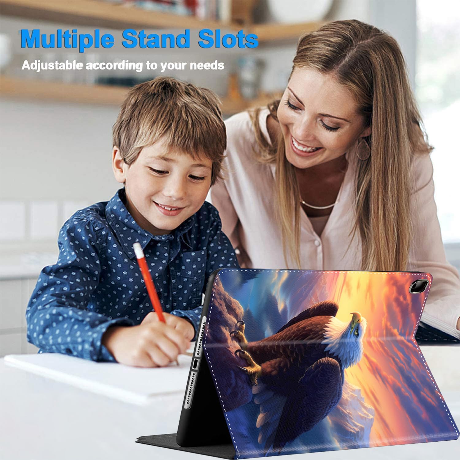 Case for iPad 10th Generation (2022 Release) 10.9 Inch, Durable Shockproof Protective Cover for New iPad 10th gen 10.9" 2022,Bald Eagle