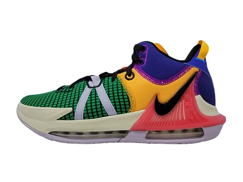 Nike Men's Lebron Witness 7 Basketball Shoes, Vivid Purple/Black-Sea Coral, 8 M US