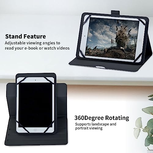 Case for TCL Tab 10 5G 10.1" 9183W (2022)/TCL TAB 10s 9080G(2021/TCL TAB 10s 9081X/TCL Tab Pro 5G Tablet 10.36 inch/TCL TAB MAX 10.4 Inch 360 Degree Rotatable Cover,Purple Rose