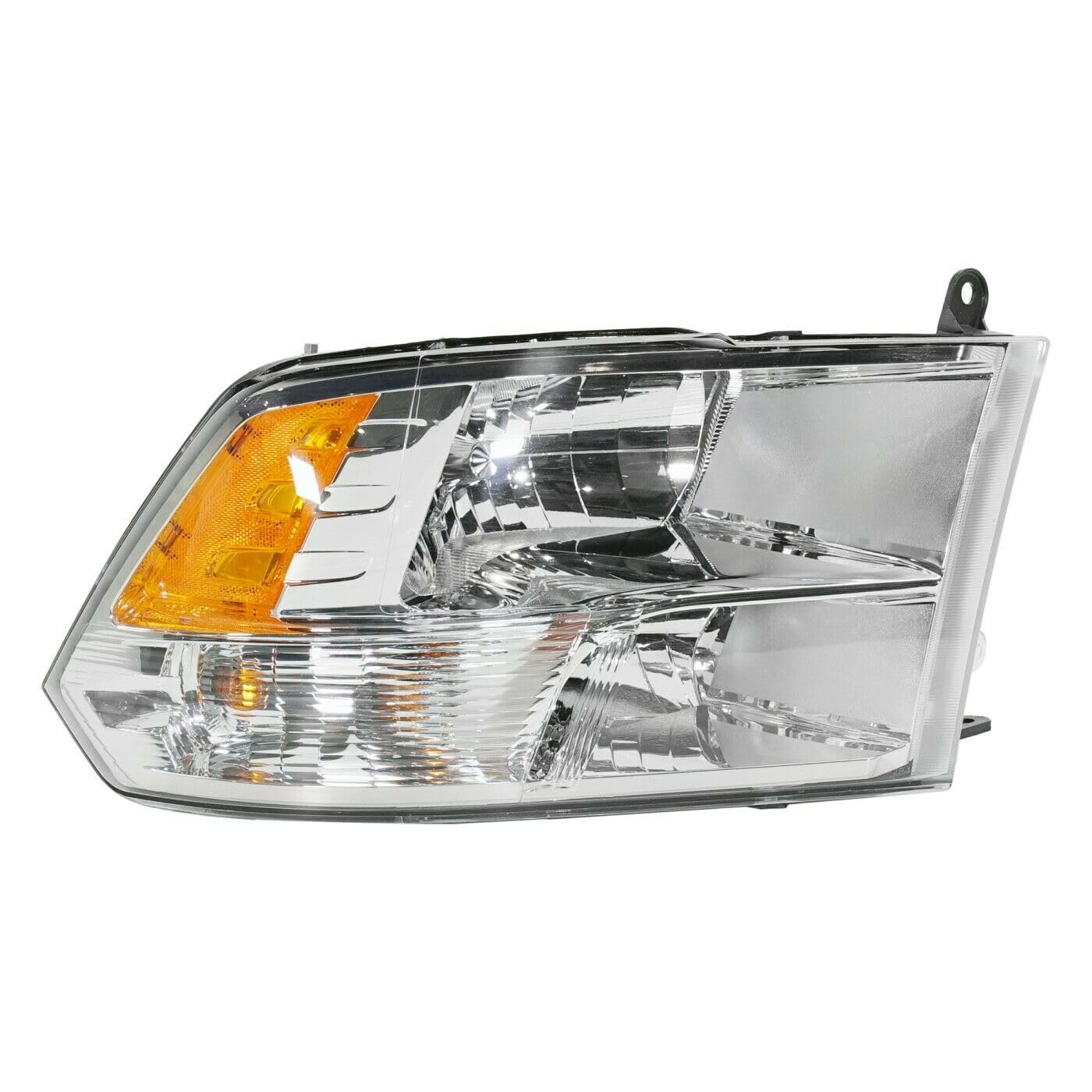 HDOZTOJI Headlight Halogen Right Passenger Side Clear Lens Chrome Interior Lens Driving Head Light Headlamp for Ram 1500 Classic 2019-2021 1500/2500/3500 2013-2018