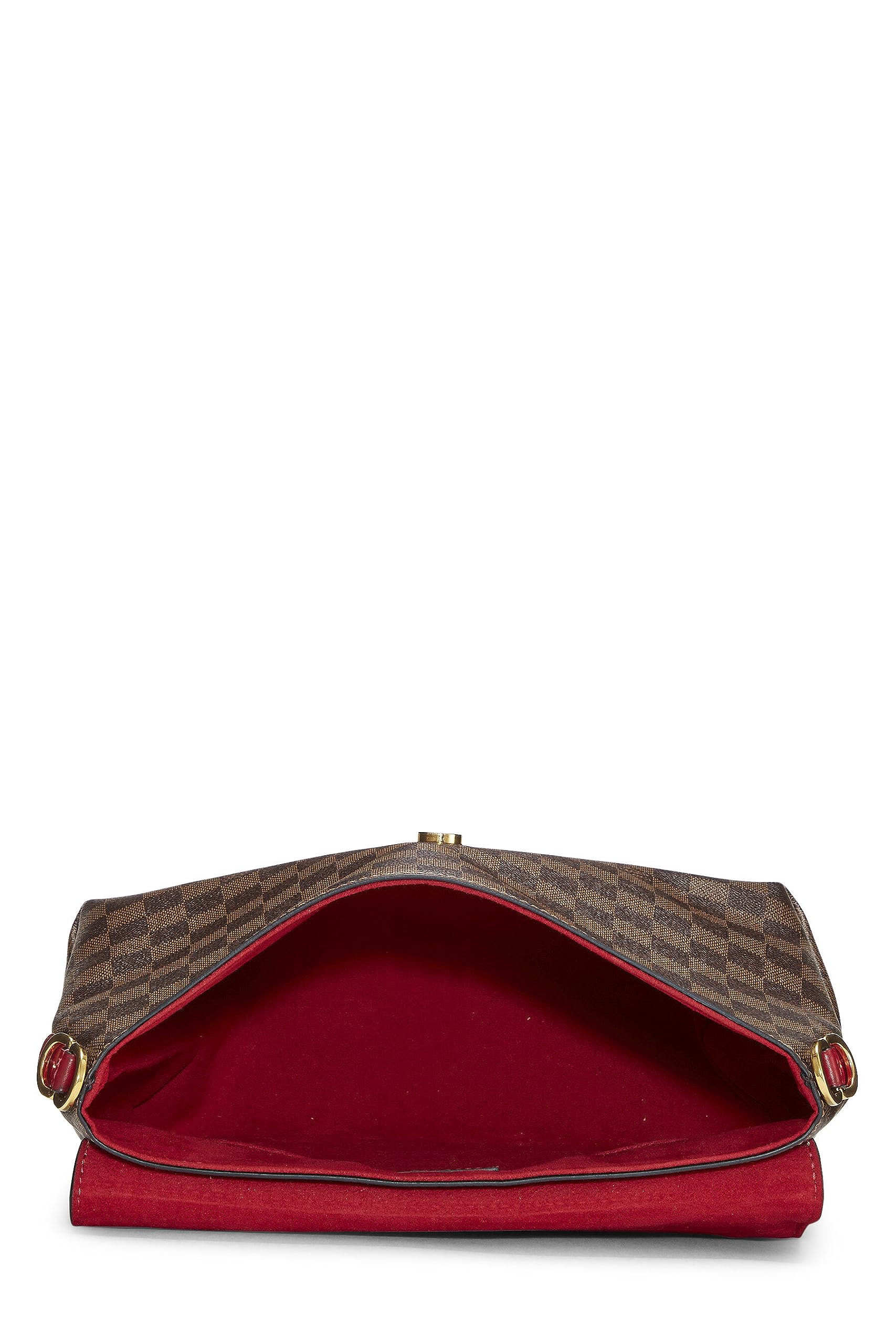 Louis Vuitton, Pre-Loved Damier Ebene Beaubourg MM, Red