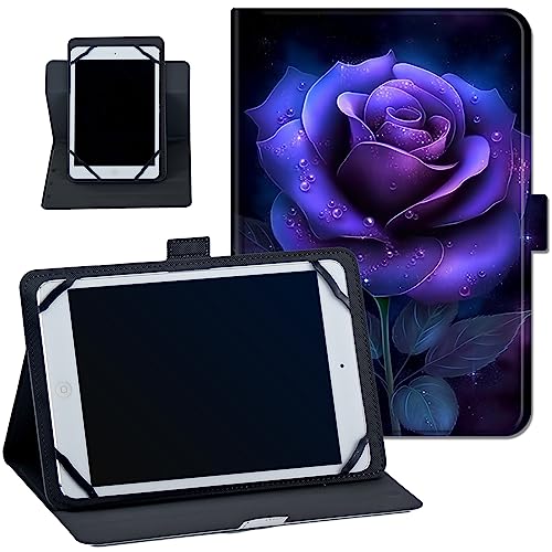Case for TCL Tab 10 5G 10.1" 9183W (2022)/TCL TAB 10s 9080G(2021/TCL TAB 10s 9081X/TCL Tab Pro 5G Tablet 10.36 inch/TCL TAB MAX 10.4 Inch 360 Degree Rotatable Cover,Purple Rose