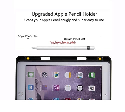 iPad 9th/8th/7th Generation Case (2021/2020/2019) iPad 10.2-Inch Case with Pencil Holder,Lightweight Flexible Shockproof, Full Body Boy Girl Cover for Apple iPad 9th 8th 7th Gen Hamster Golden Strawbe
