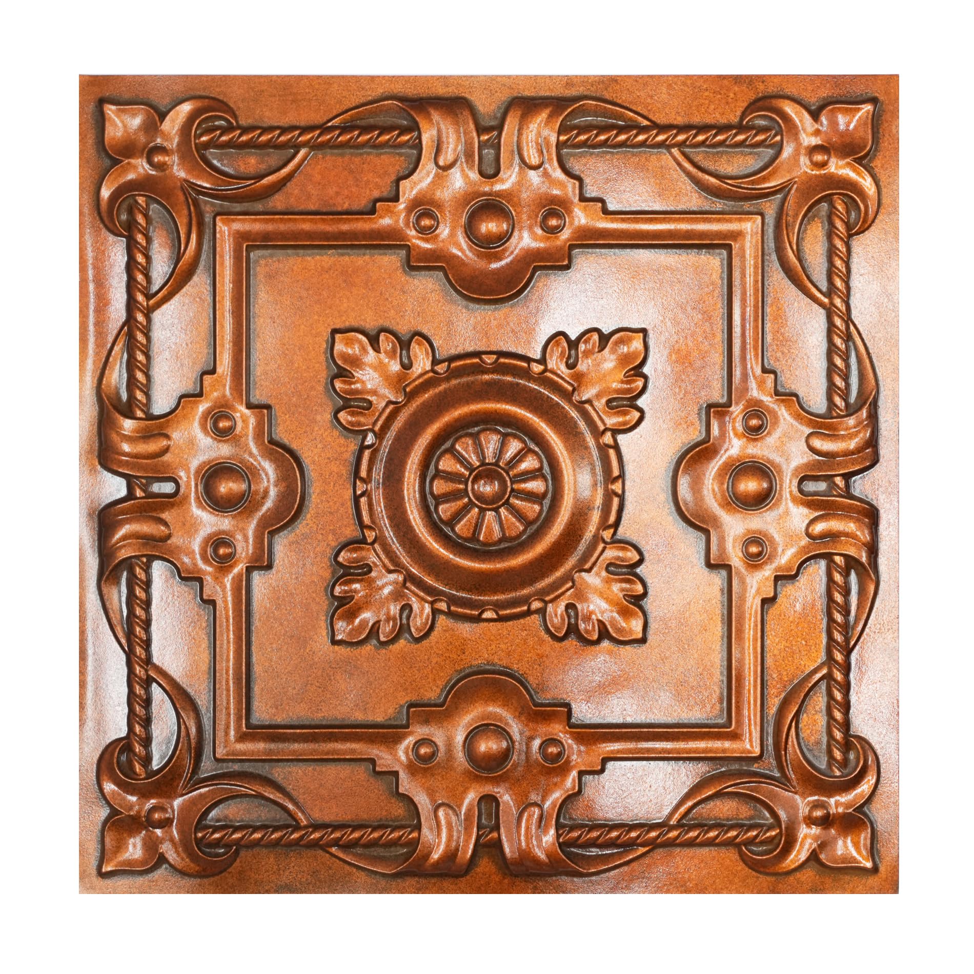 Decorative Ceiling Tiles inc Decorative Distressed Tin Ceiling Tiles for Cafe Club Salon Hotel Store Bar 2'x2' PL29 Archaic copper 10pcs