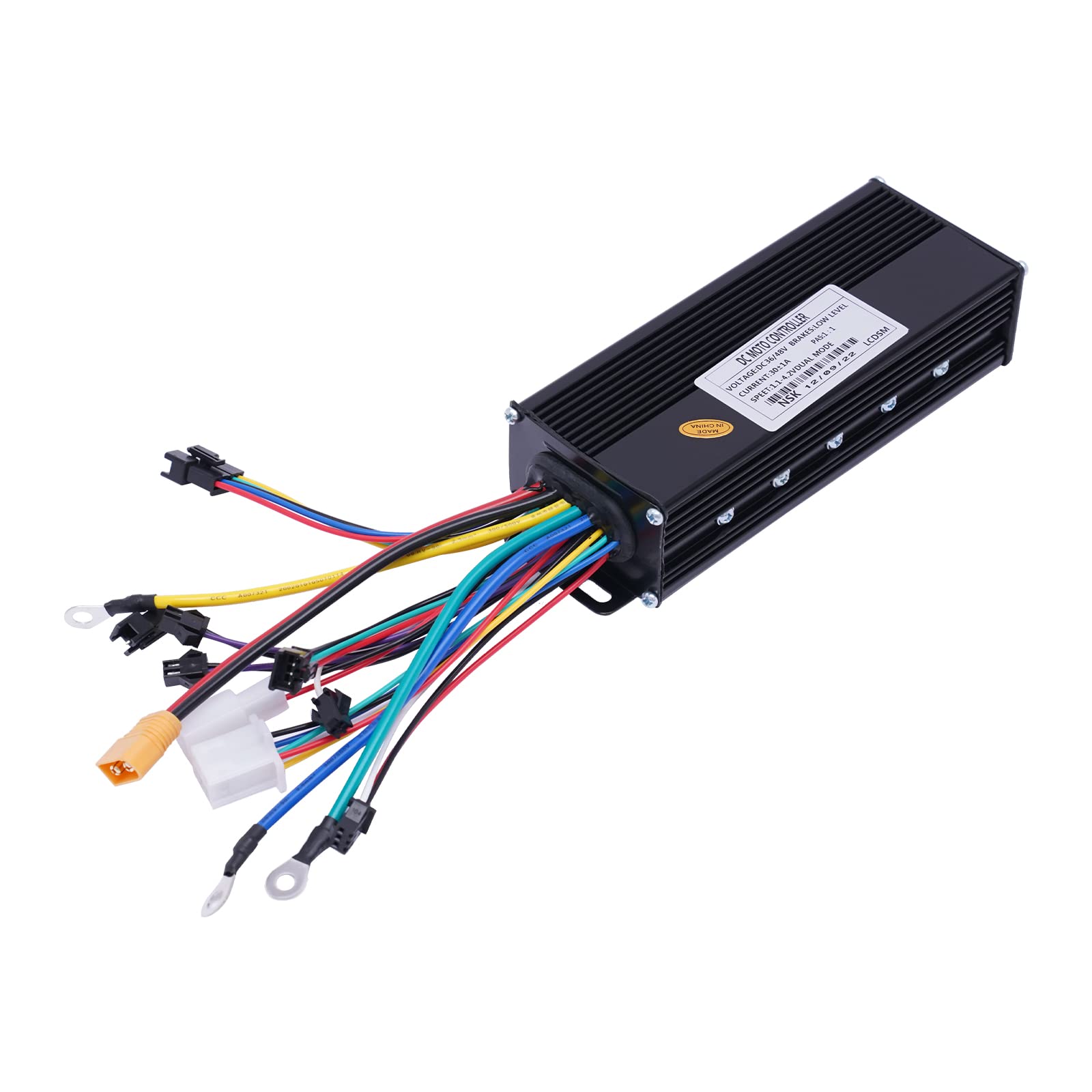 TOWOHIPPKI Electric Bicycle Controller Kit, 36V 48V 1000W E-Bicycle Dual Drive Motor Brushless Controller with LCD Display Color Screen Kit for Electric Bicycle Scooter