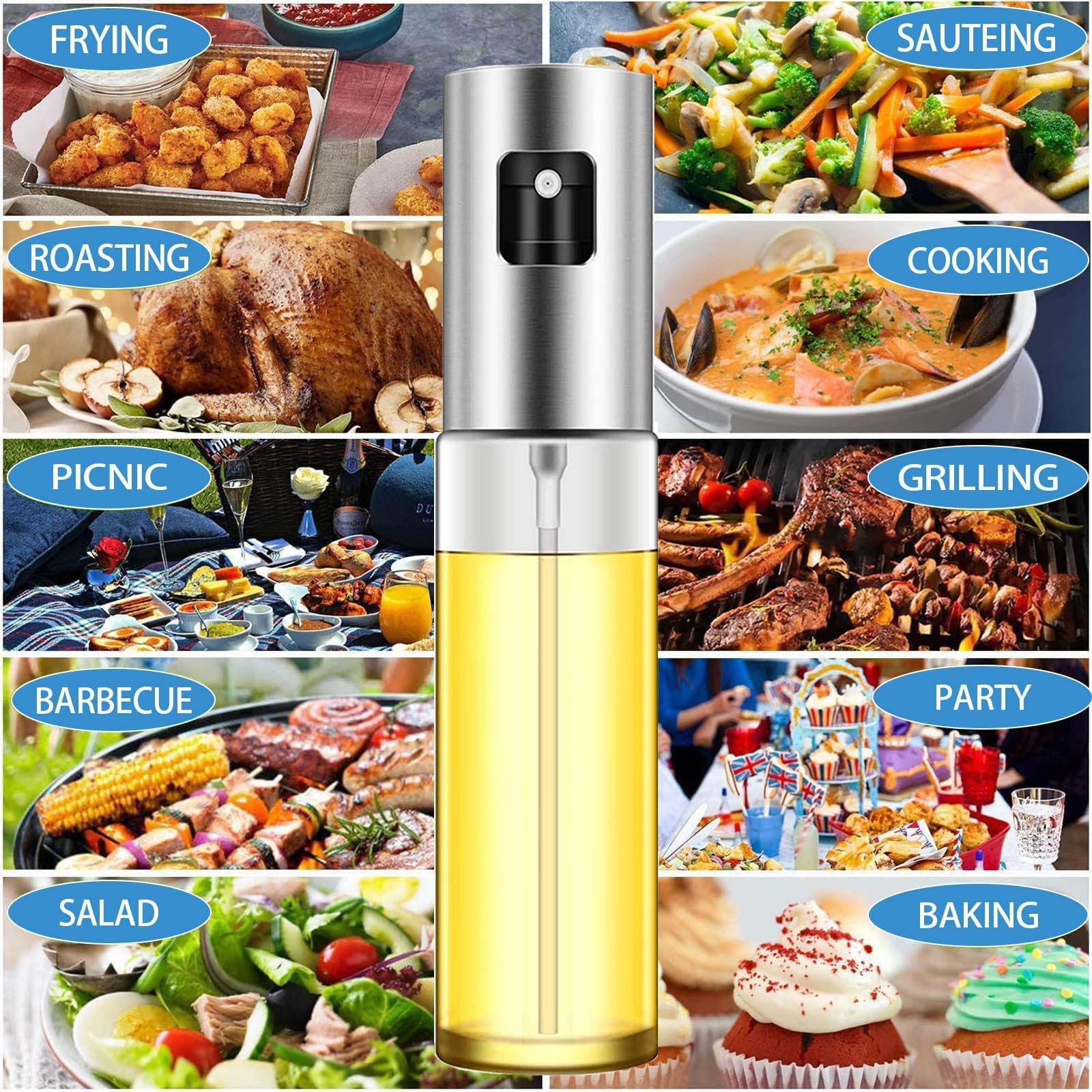 Knots and Toys Oil Sprayer for Cooking| Olive Oil Sprayer | 100ml Olive Oil Spray Bottle| Olive Oil Spray for Salad| BBQ| Kitchen Baking| Roasting
