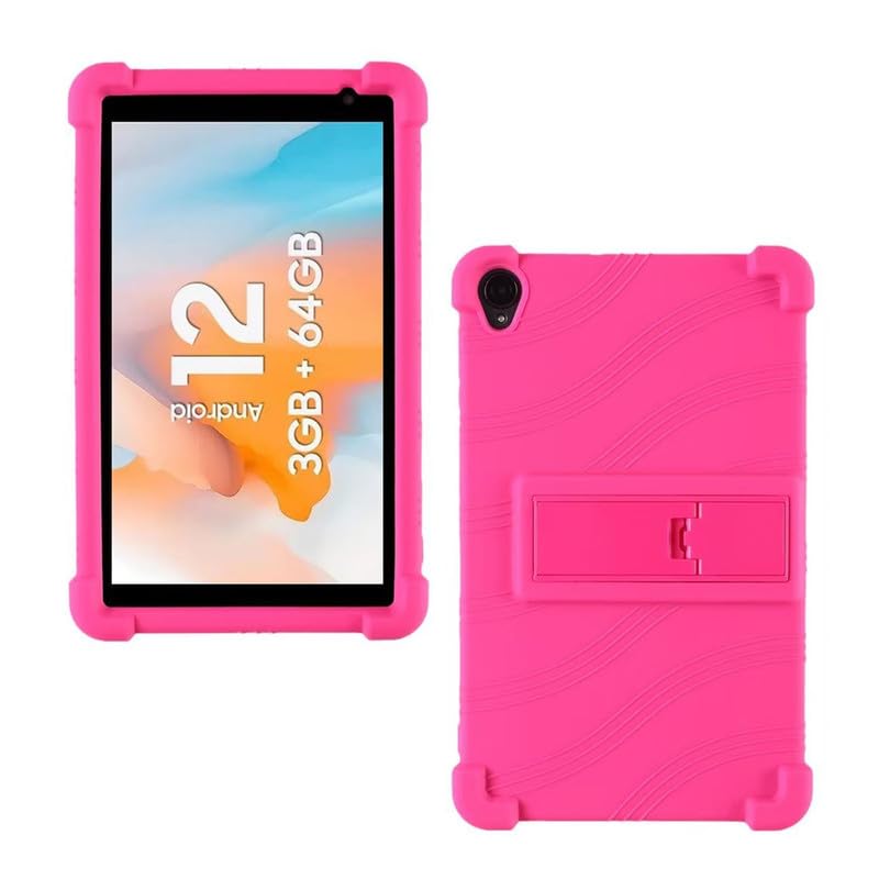 ORANXIN Case for Blackview Tab 5 - Soft Silicone Shockproof Adjustable Stand Rubber Shell Protective Cover for Blackview Tab 5 Tablet 8 inch