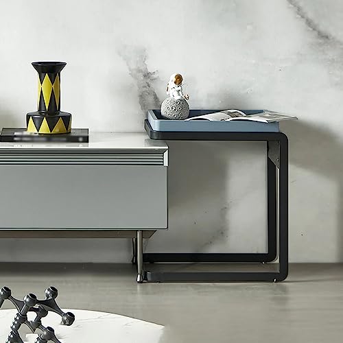 Modern Sofa Side Table Coffee Table Minimalist C-Shaped Side Table Bedside Coffee Table The Living Room Creative Movable Sofa Tables for Bed Or Chair Side End Table