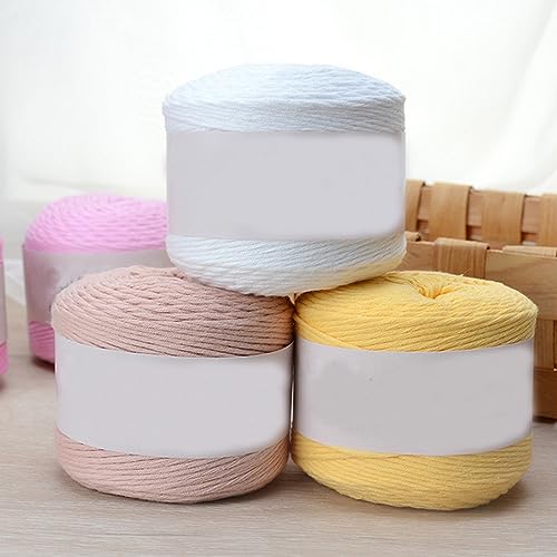 2 Skeins/200g Light Blue Crochet Cotton Yarn DIY Winter Sweater Scarf Gloves Yarn
