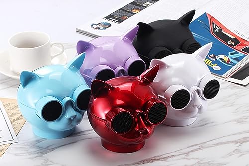 tihox Wireless Audio Cat Head Bluetooth Speaker Personalized Wireless Speaker Gift Portable Indoor and Outdoor Audio