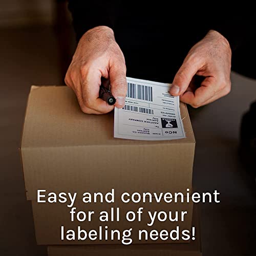 Premium Label Supply White Sticker Shipping Labels β 4" x 5" β Laser/Inkjet Compatible β (4 Labels/Sheet), 25 Sheets - 100 Total Adhesive Labels