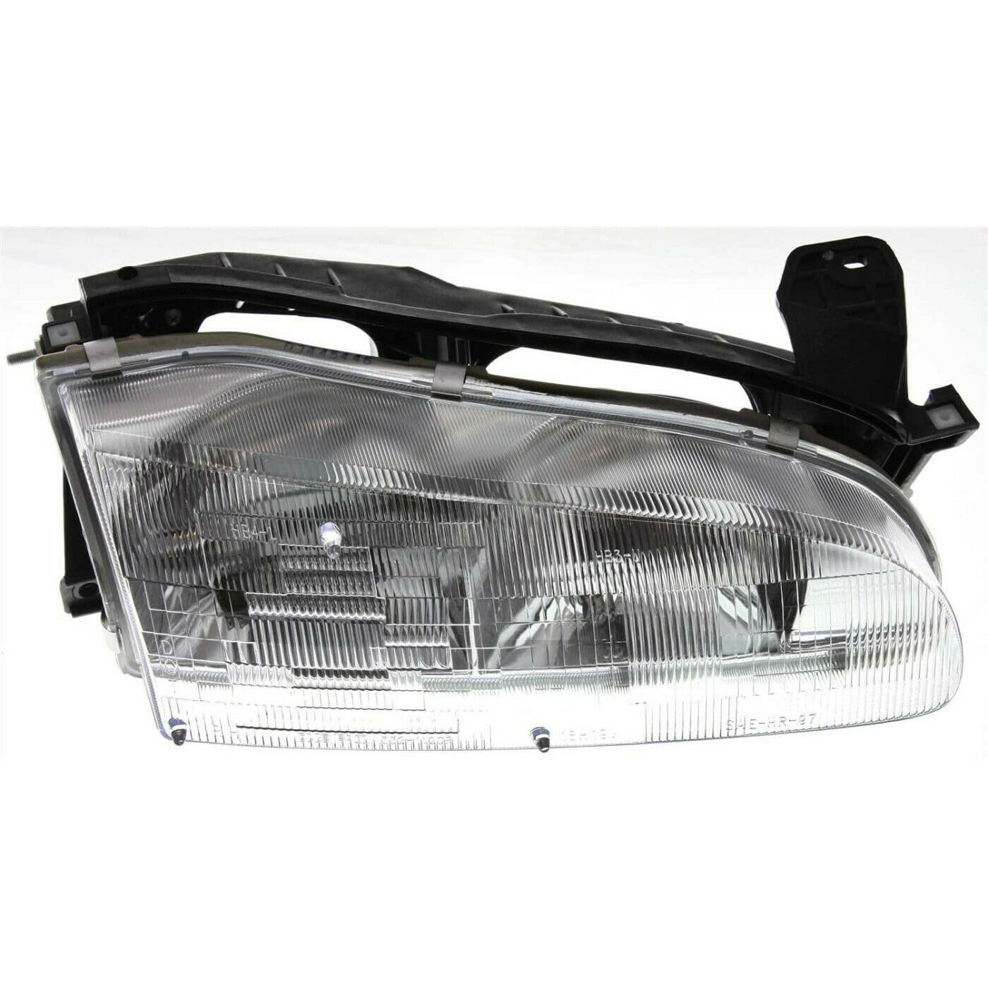 ZONEEAKO 2pcs Headlight Halogen Bulb Left Right Side Clear Lens Headlamp with Bulb for Geo for Prizm Base/LSI 93-97 (2) Headlights 94852389 10818620