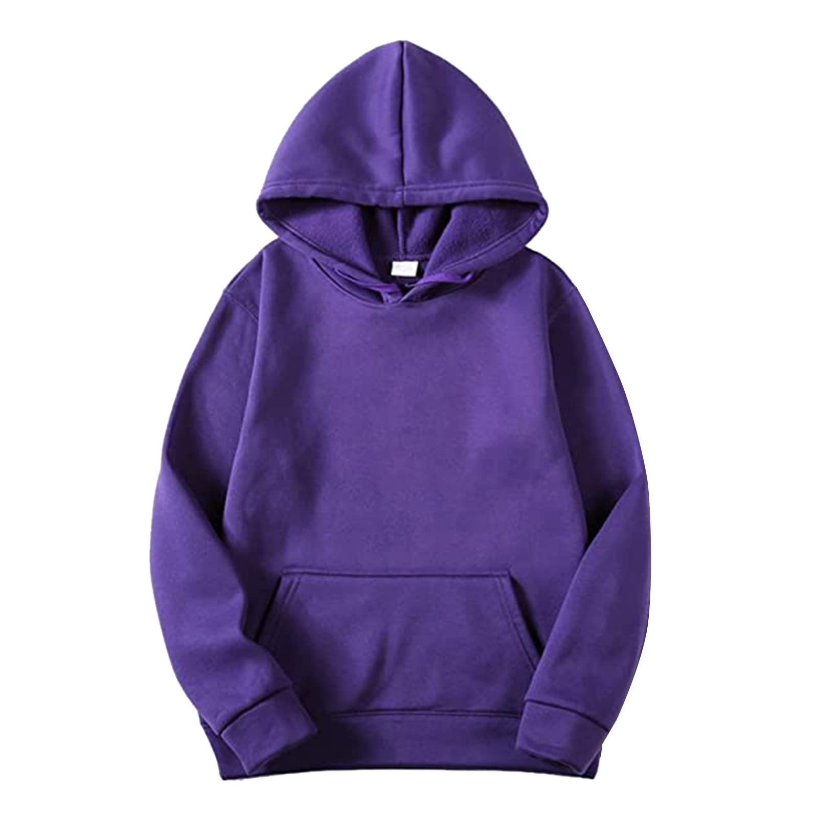 sumensumen Men's Tracksuits Casual 2 Piece Hoodie Sets, Gym Training Wear Hooded Athletic Tracksuit Jogging Suit Set Men-01 Purple,X-Large