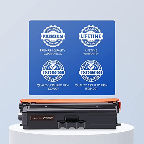 GOTOBY TN433 Compatible Toner Cartridge Replacement for Brother TN-433 TN-431 Brother HL-L8260CDW HL-L8360CDW MFC-L8610CDW MFC-L8900CDW HL-L9310CDW Printer Toner (Black, Cyan, Magenta, Yellow)