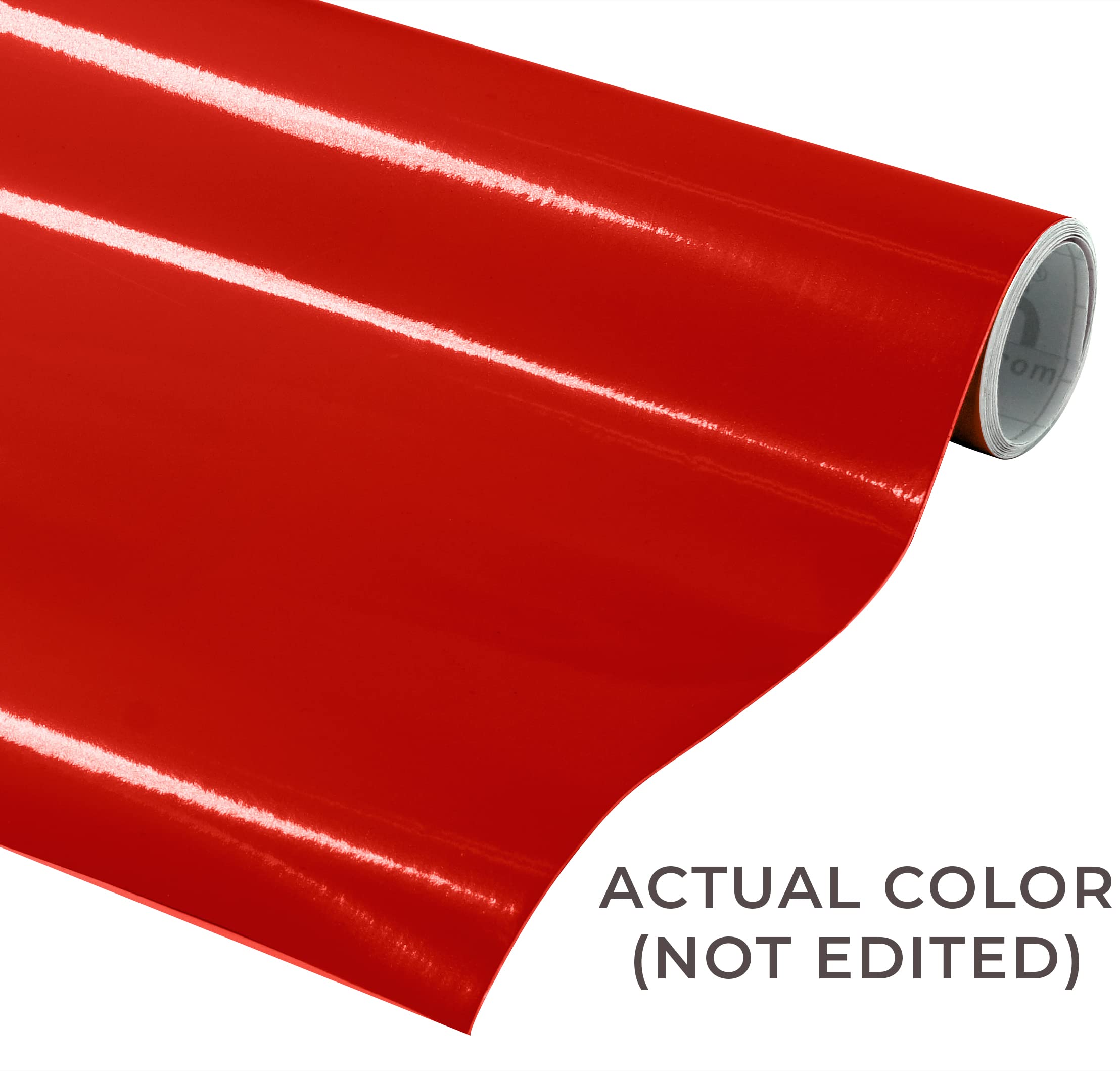 VViViD DECO65 Craft Vinyl Bundle Dark Red Gloss and Chrome Silver Gloss 2 Rolls of 7ft x 11.8" - M0