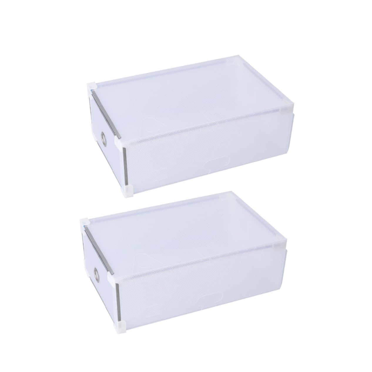 PACKOVE Shoes Organizer for Women 2 Pack Drawer Boxes for Women's Shoes Storage