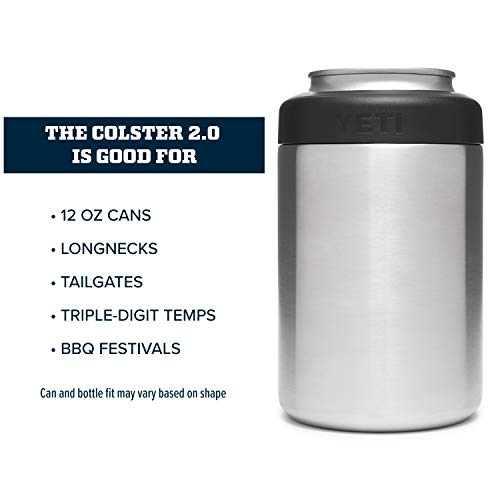 YETI Rambler 12 oz. Colster Can Insulator for Standard Size Cans, Stainless