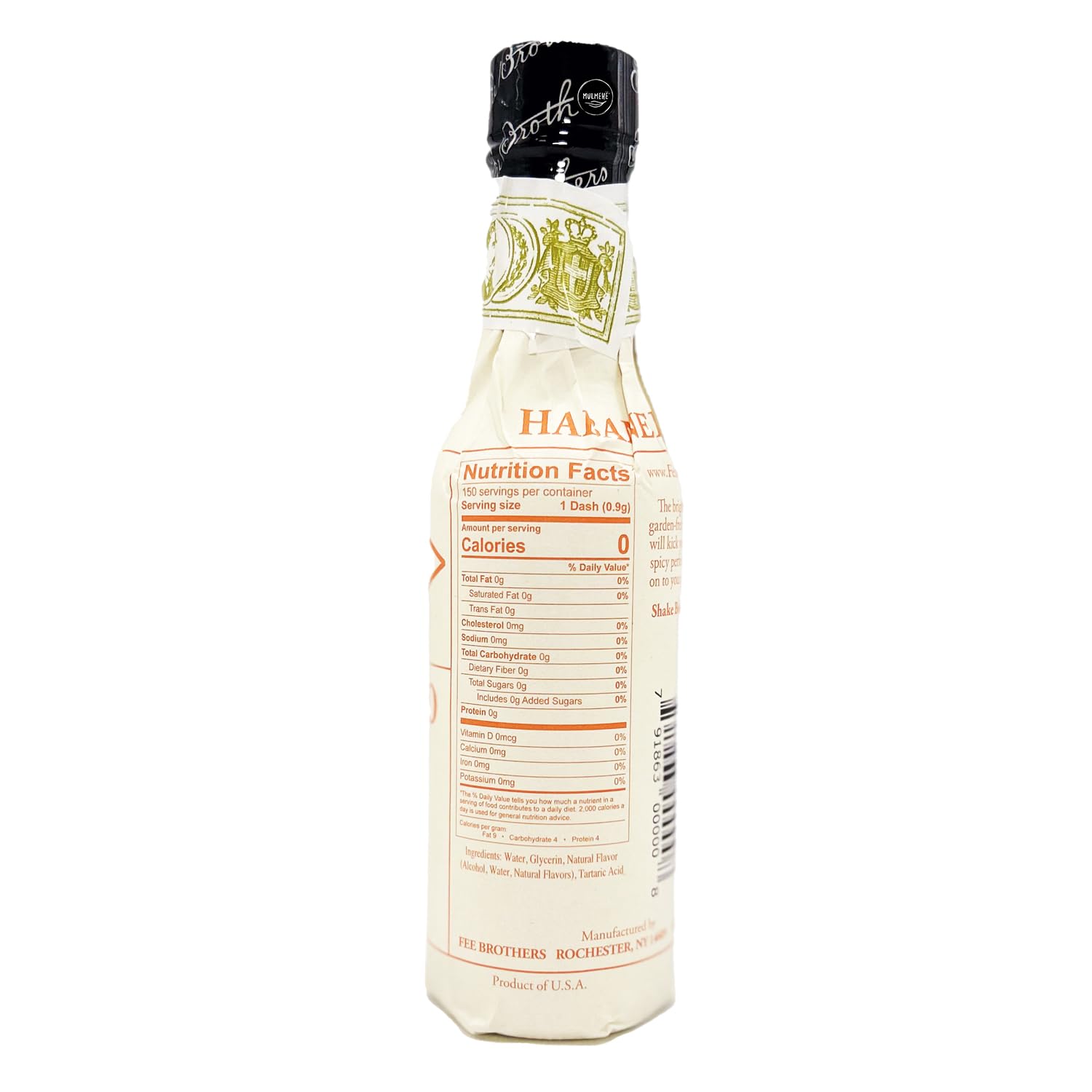 MULMEHË Exclusive Recipe Guide and Fee Brothers Habanero Bitters Gift Bundle, 2 Bottles