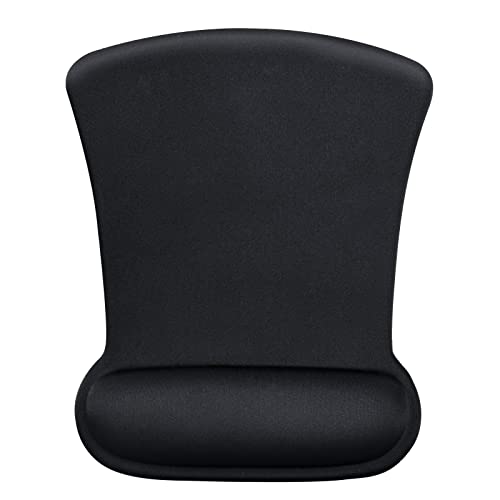 Mouse Pad with Wrist Support, Memory Foam, Non-Slip Rubber Base, Ergonomic Mousepad with Wrist Rest - Pain Relief, Comfortable Computer Mouse Pad for Laptop, Gaming & Office
