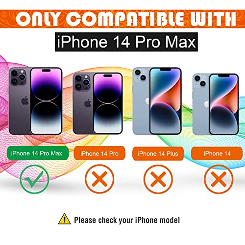 VirgoCCY for iPhone 14 Pro Max Case, Compatible with MagSafe, Full Protection Magnetic Glitter Case, Luxurly Cute Plated Bling Sparkly Phone Cases for iPhone 14 Pro Max for Women Girls, Purple