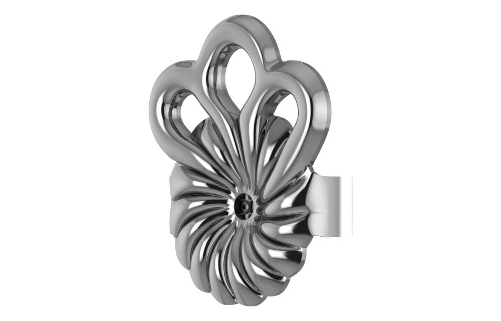 Semi-Polished Platinum 8mm Earring Jewelry Finding Component Stabilizer Friction Back Fine Jewelry For Women Gifts For Her