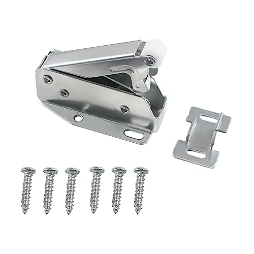 Whigetiy 2-Piece/Set Elephant Trunk Hook Lock Cabinet Door Cabinet Door Latches Lock Steel Door Latches Cabinet Door Lock Durable Closet Lock