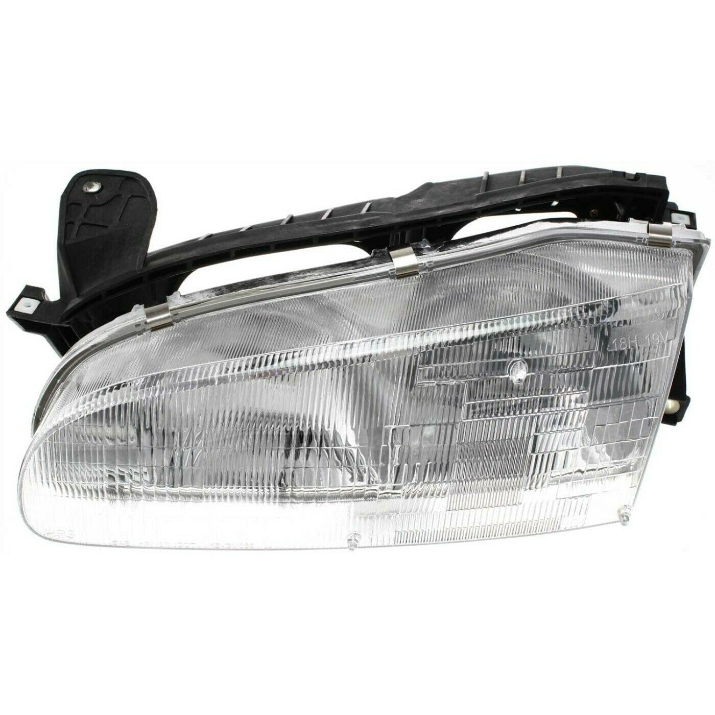 ZONEEAKO 2pcs Headlight Halogen Bulb Left Right Side Clear Lens Headlamp with Bulb for Geo for Prizm Base/LSI 93-97 (2) Headlights 94852389 10818620