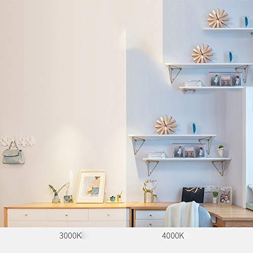 PEHUB LED Round Spotlight Downlight Aluminum Recessed Ceiling Spot Lamp Ultra Bright Integrated Grille Cabinet Commercial Clothing Smallpox Embedded Illumination High Brightness (Color : 6000K White
