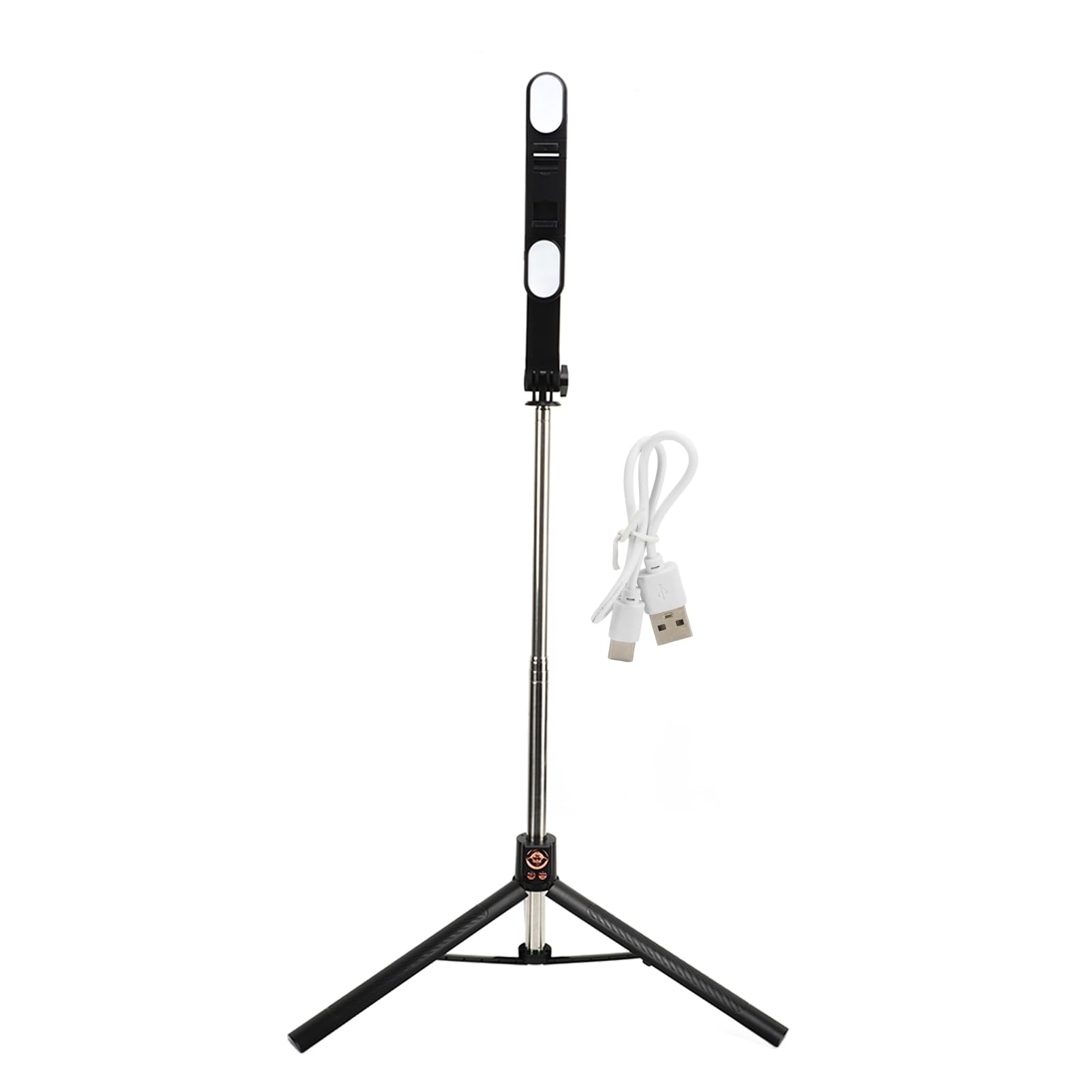 Cell Phone Tripod Stand, Extendable 3 Color Temperature Cell Phone Selfie Stick Tripod for Travel