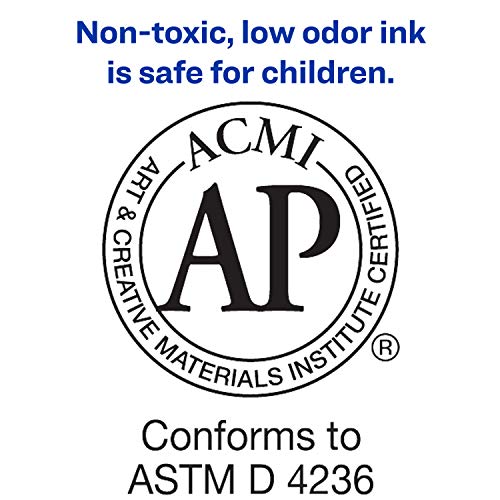Avery Marks-a-lot Permanent Marker, Regular Desk-Style Size, Chisel Tip, Water and Wear Resistant, 1 Black Marker (17888)