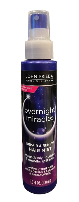 John Frieda Overnight Miracles Repair and Renew Hair Mist For Fine or Thin Hair 3.5 ounces