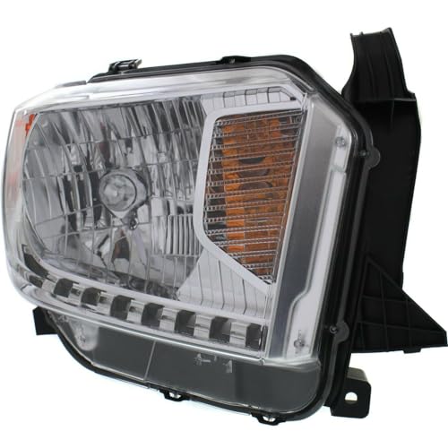 HDOZTOJI Headlight Halogen Bulb Right Side Clear Lens W/Bulb Headlamp 811100C091 13448252 TO2503219