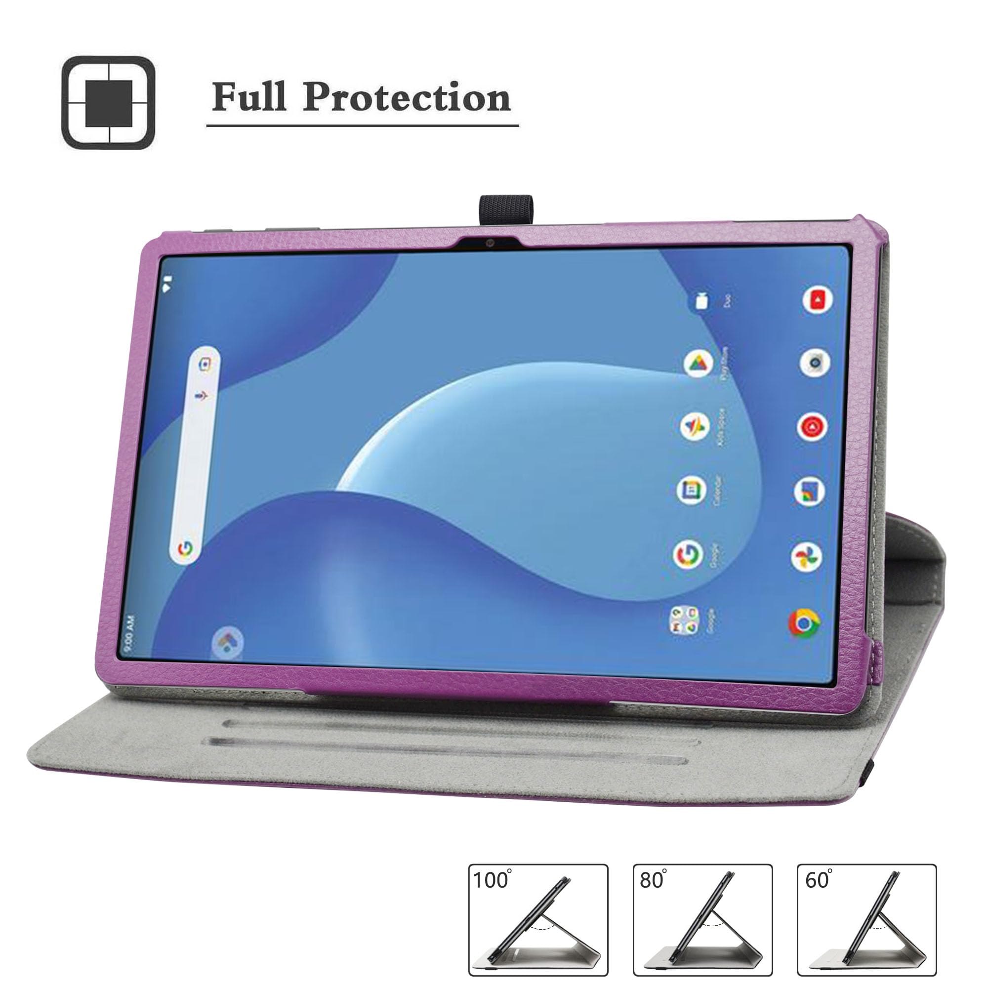 Bige for Onn 11 Tablet Pro 2023 Rotating Case,360 Degree Rotary Stand with Cute Pattern Cover for Onn 11 inch Tablet Pro 2023(2023 Model:100110027) Tablets,Purple