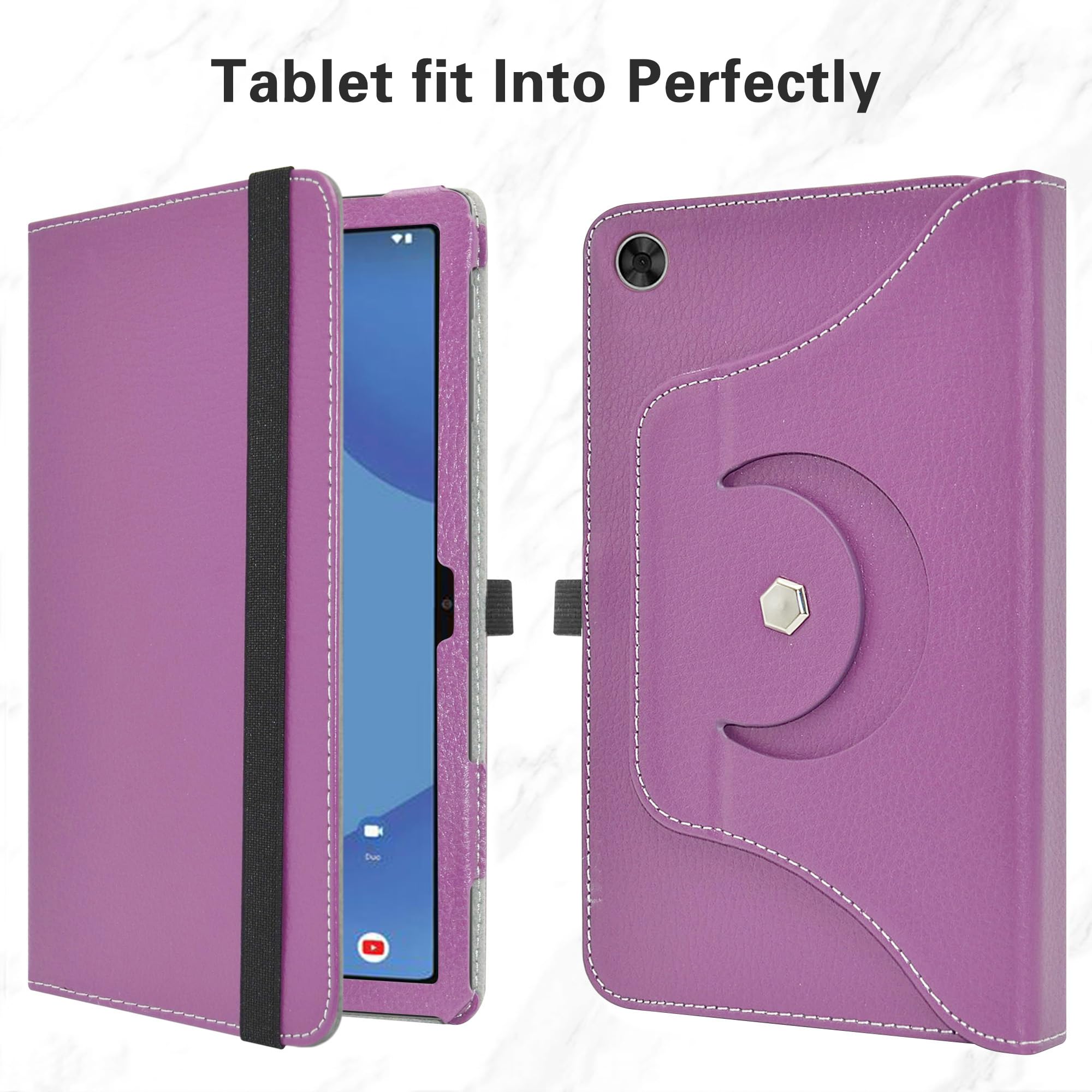 Bige for Onn 11 Tablet Pro 2023 Rotating Case,360 Degree Rotary Stand with Cute Pattern Cover for Onn 11 inch Tablet Pro 2023(2023 Model:100110027) Tablets,Purple